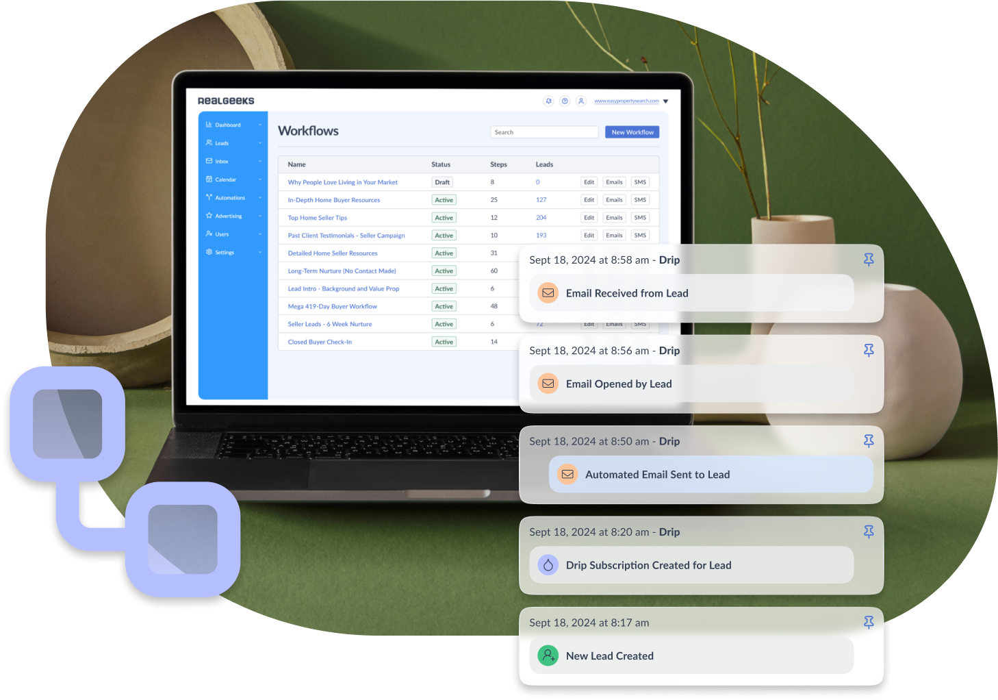 Real Geeks - Real Estate CRM and Website solution.